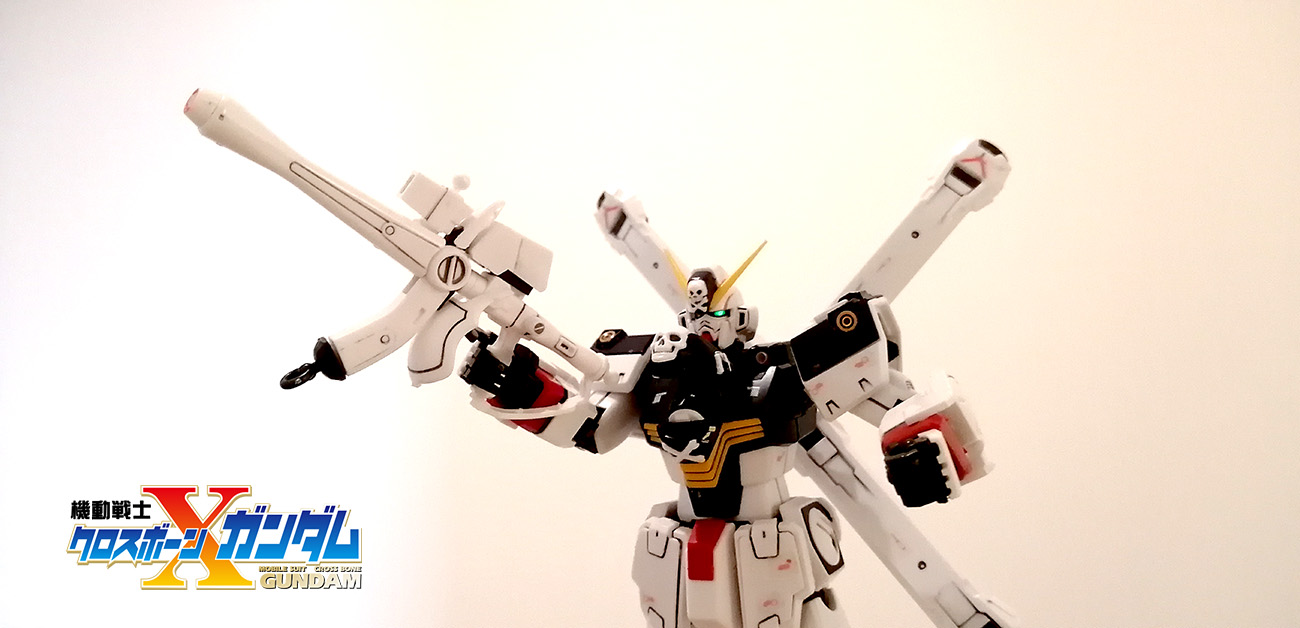 แกะกล่องต่อดิบ MG1/100 CROSSBONE GUNDAM X1 Ver.Ka – บก. หมี